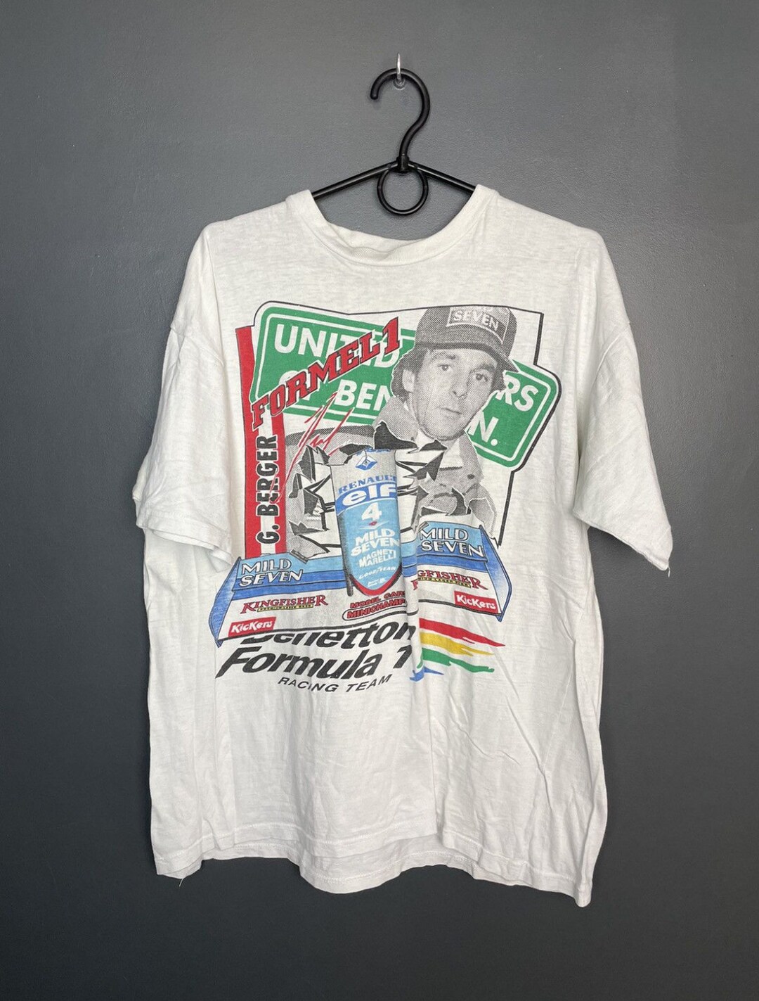 Vintage 1996 Benetton F1 Racing Team Berger T-shirt - Etsy