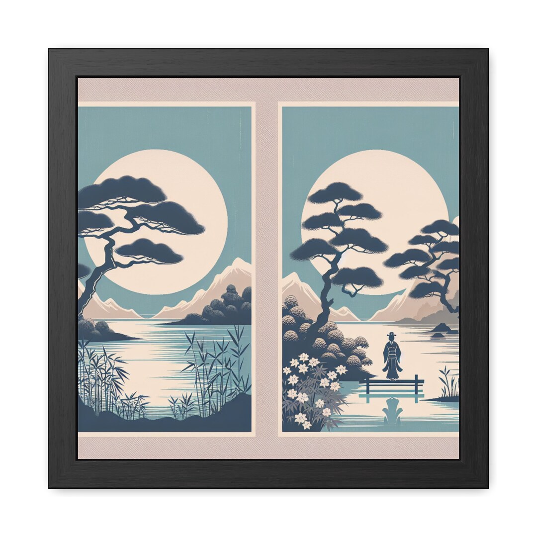 Serene Harmony Captured Zen Artwork Metta Art Gallery Framed Poster - Etsy