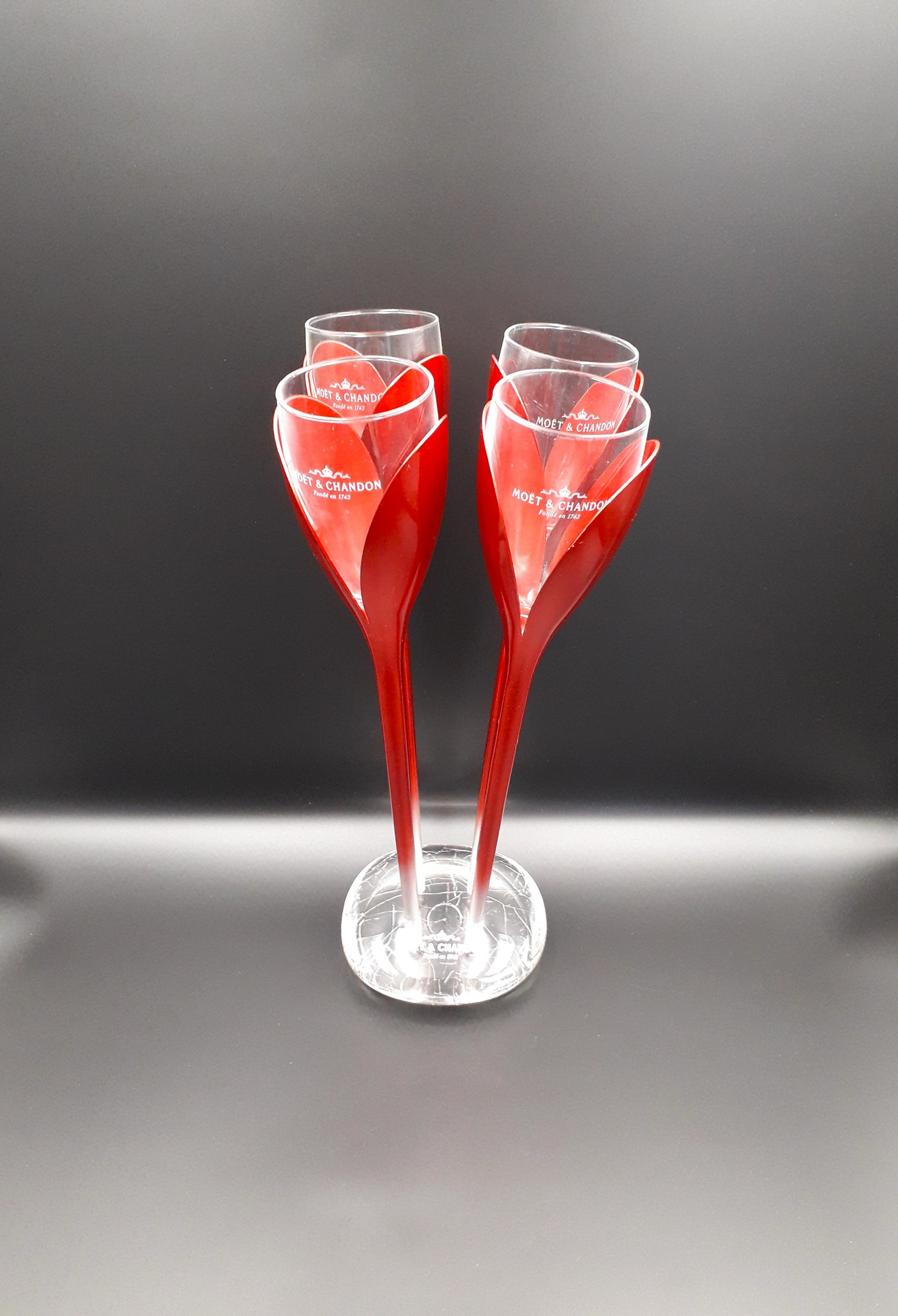 Moët & Chandon 4 Champagne Flutes Made in France - Etsy