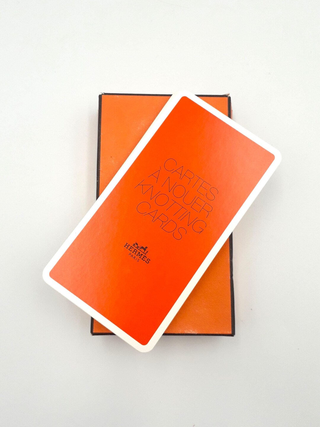 HERMES Game 22 Cards to Tie Scarf Square Scarf Vintage Luxury Made in ...