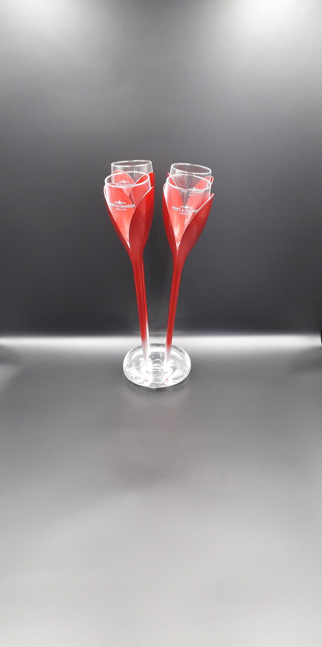 Moët & Chandon 4 Champagne Flutes Made in France - Etsy