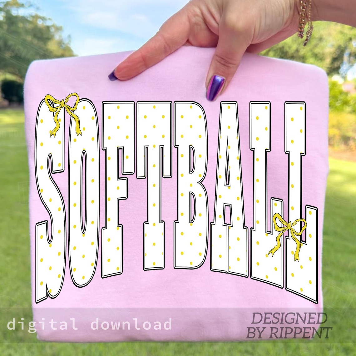 Softball Polka Dots PNG, Valentine Softball Mama Design, Game Day T ...