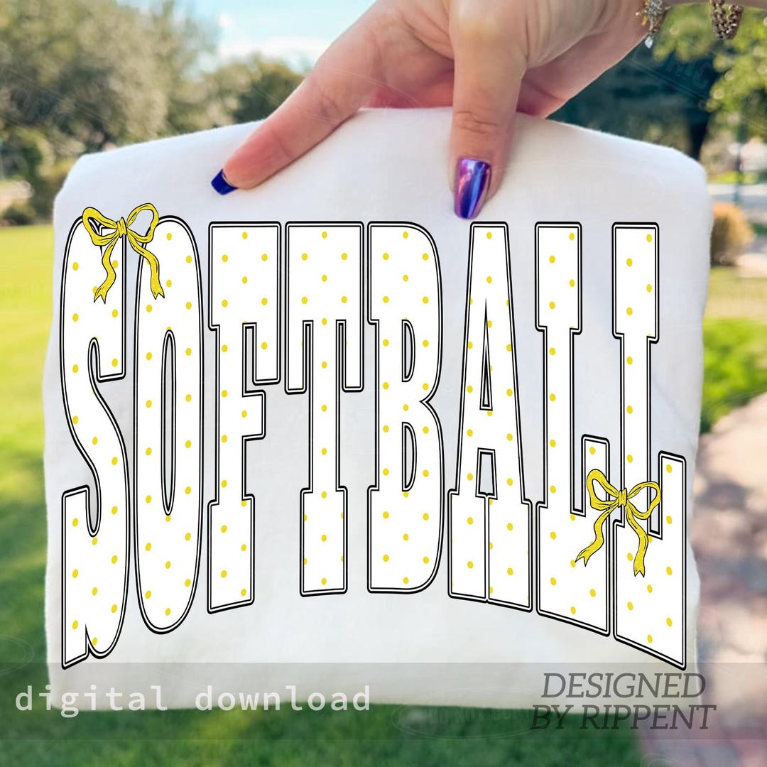 Softball Polka Dots PNG, Valentine Softball Mama Design, Game Day T ...