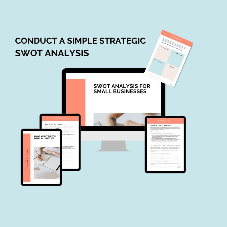 Business Template Swot Analysis Business Planning Swot Template Small ...