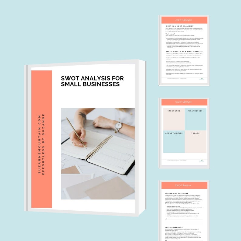 Business Template Swot Analysis Business Planning Swot Template Small ...