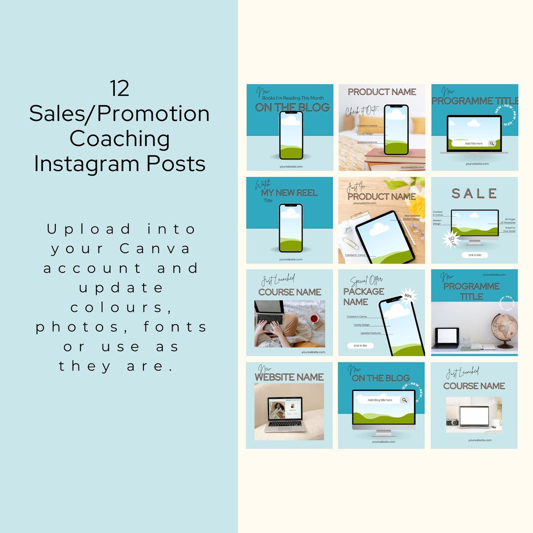 Instagram Post Templates, Sales, Promotion Social Media Templates ...