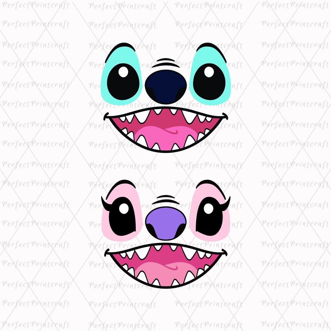 Buy Bundle Stitch and Angel Face Svg, Stitch and Angel Face Design ...