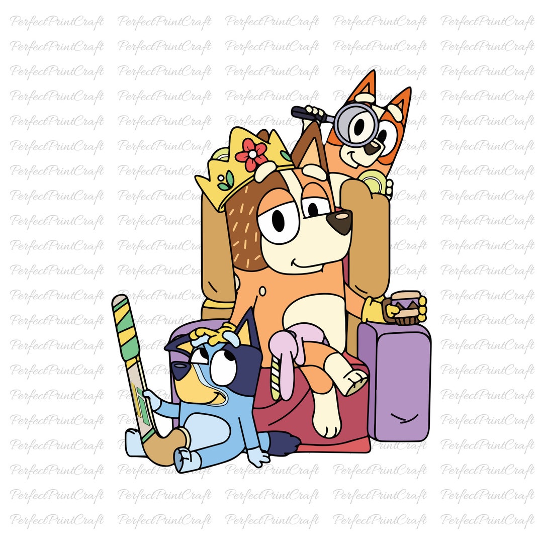 Bluey Family Png, Bluey Mother's Png, Bluey Chili Heeler Png, Bluey ...