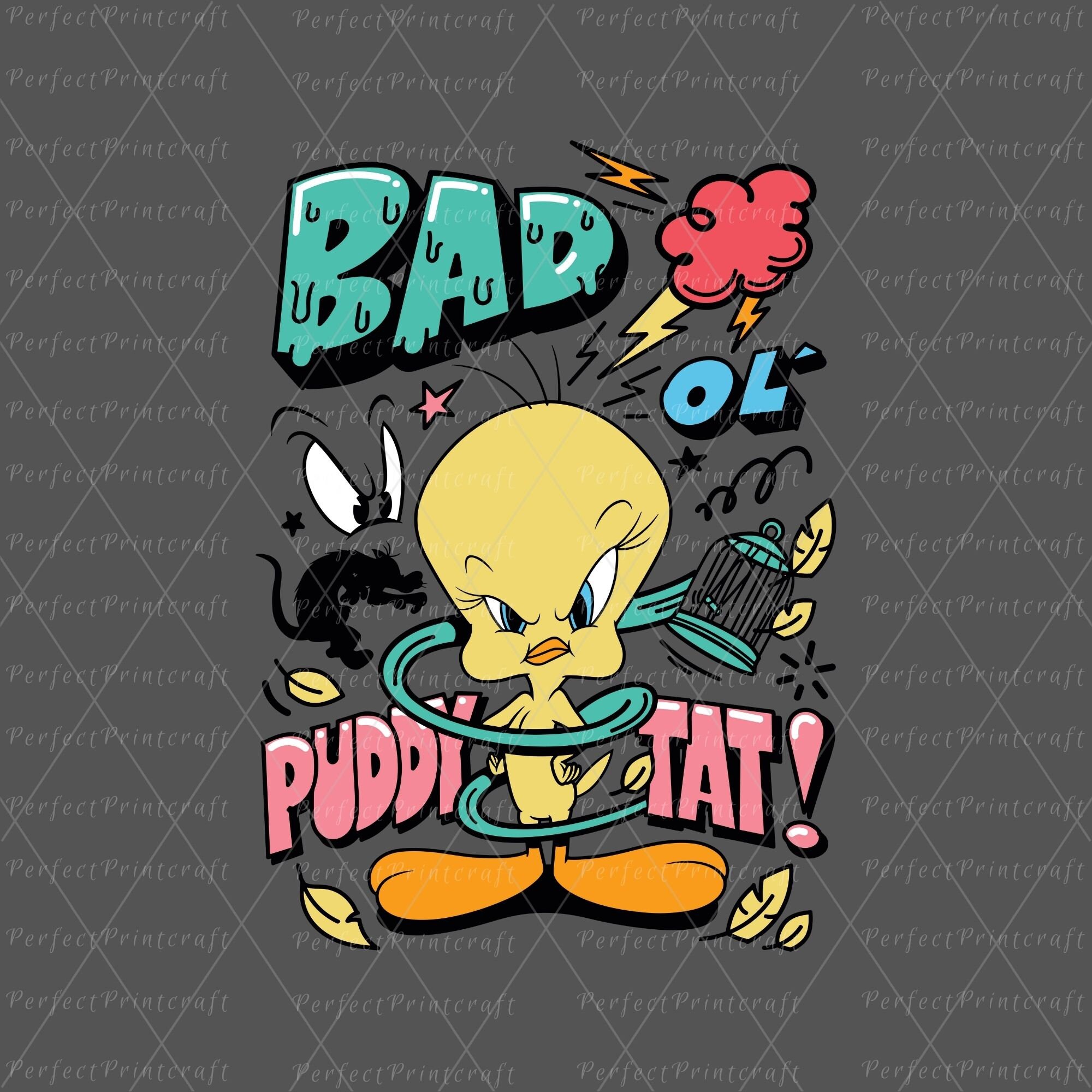 Retro Tweety Bird Tumbler & T-shirt Digital Download Sublimation or ...