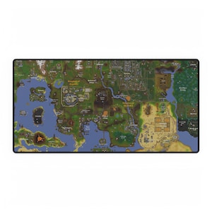 Old School Runescape XL Desk Mat - Personalized Gift for Him | OSRS ...