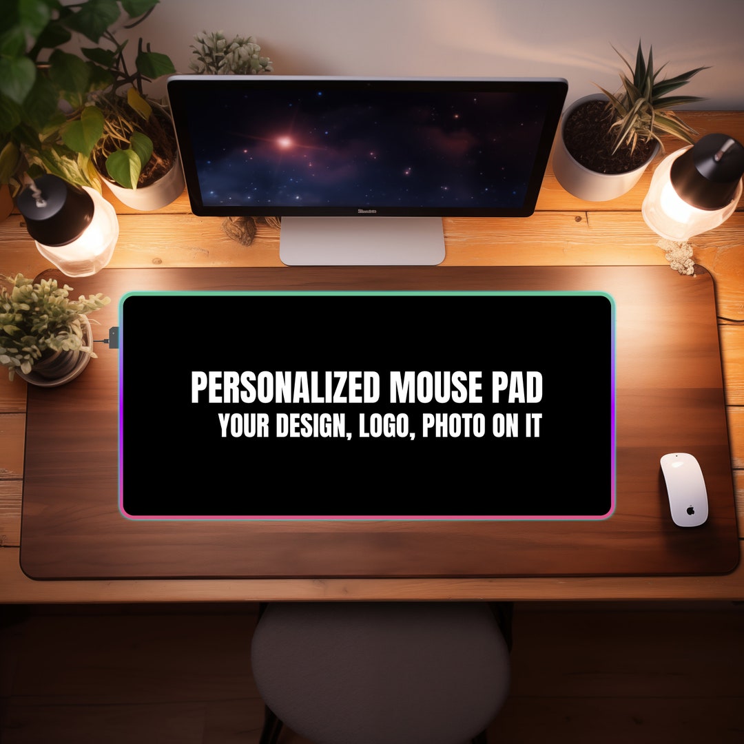 Custom Desk Mat, XL Gaming Mouse Pad LED, Your Unique Design ...