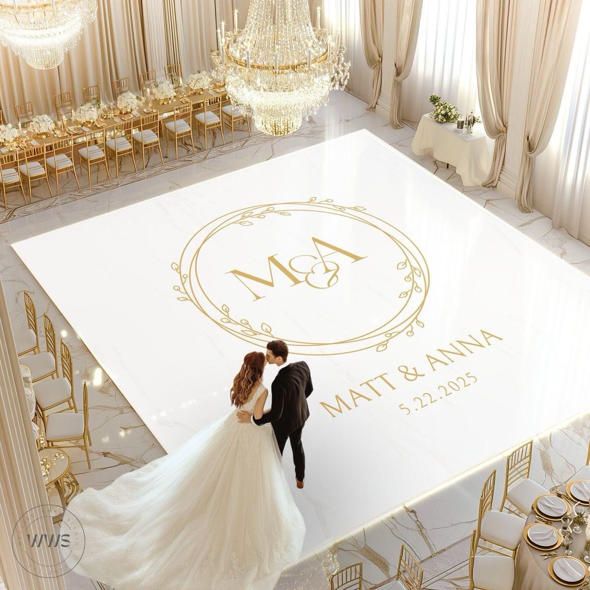 Dance Floor Decal | Wedding Floor Decal | Vinyl Floor Decals | High ...
