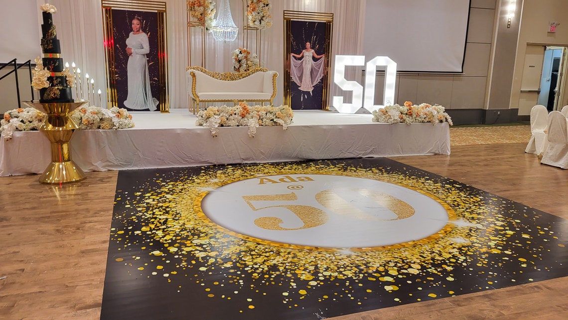 Dance Floor Decal Wedding Floor Decal Vinyl Floor Decals High Gloss ...