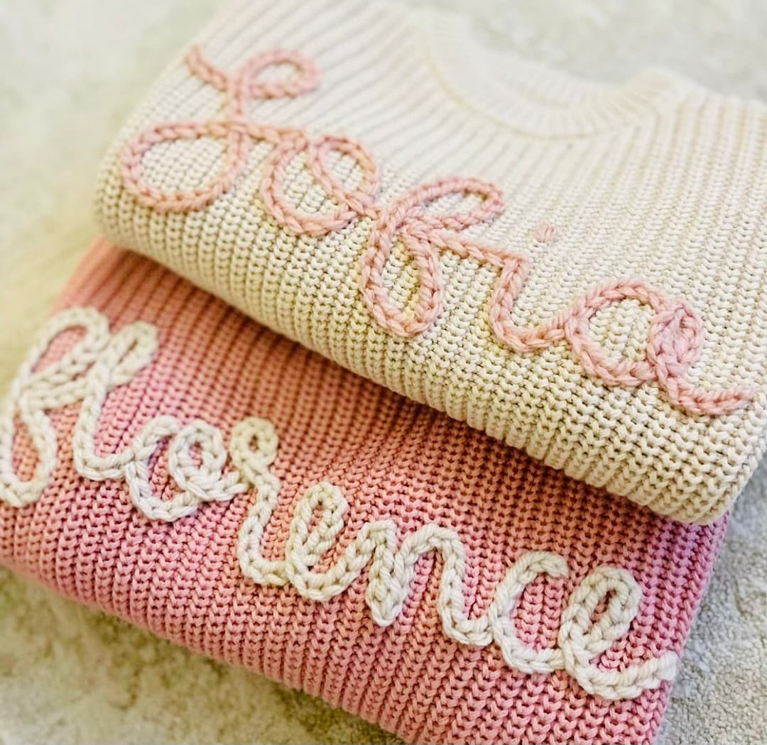 Embroidered Toddler Sweater | Personalized Baby Gift| Baby Shower Baby ...