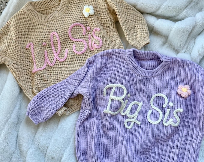 Personalized Hand Knitted Name Baby Sweater,custom Baby Name Sweater ...