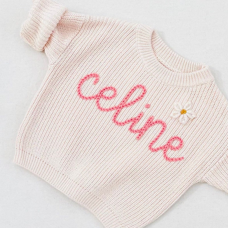 Baby Sweater With Name - Etsy