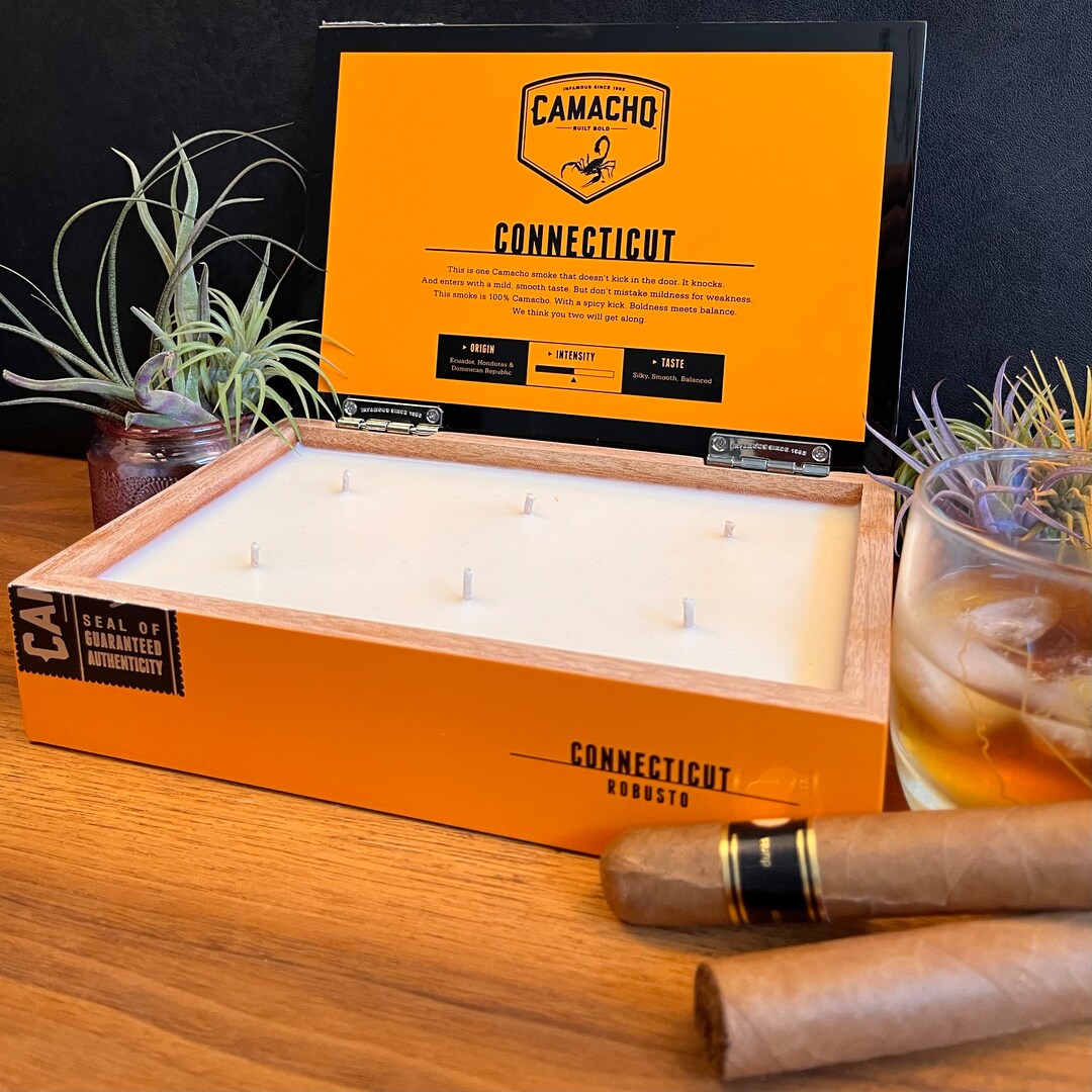 Hand-crafted & Hand-poured Cigar Box Candle - Etsy