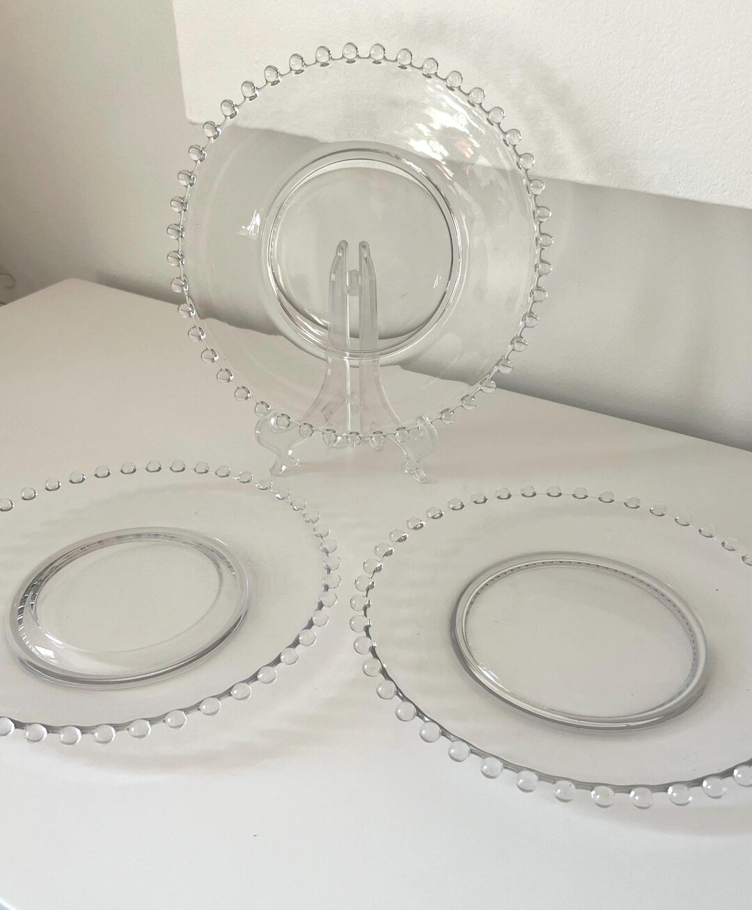 Rare 3-antique Vintage Imperial Glass Candlewick Salad Plates 8.25”r - Etsy