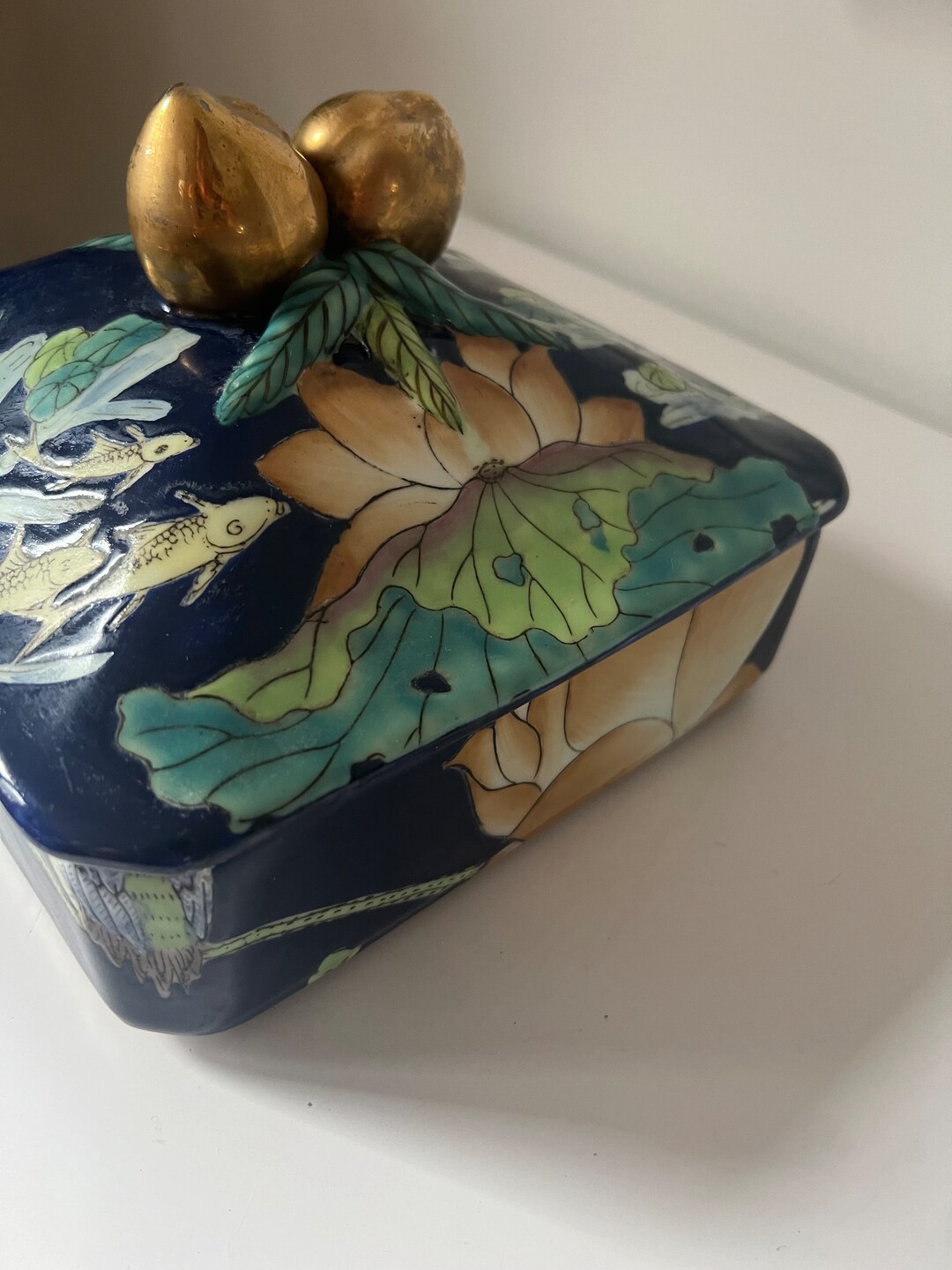 Stunning Large Scale Floral Japanese Storage Box - Etsy