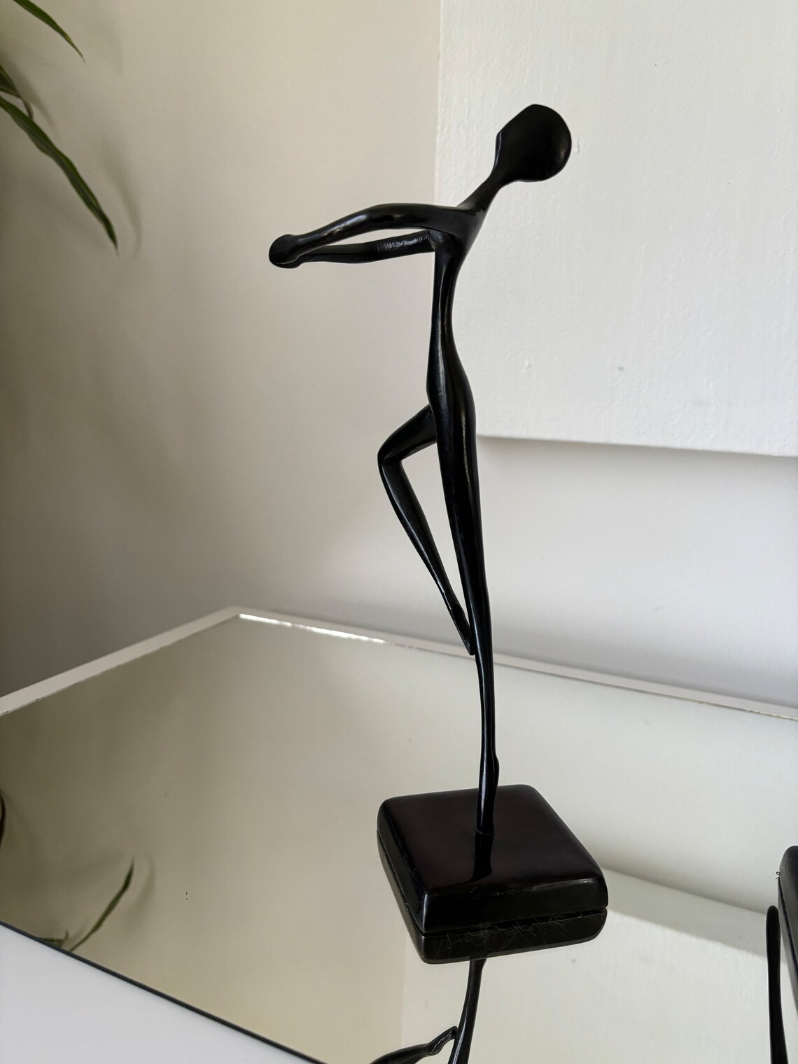Pair of Vintage Bodrul Khalique Dancing Woman Bronze Sculptures Ballet ...