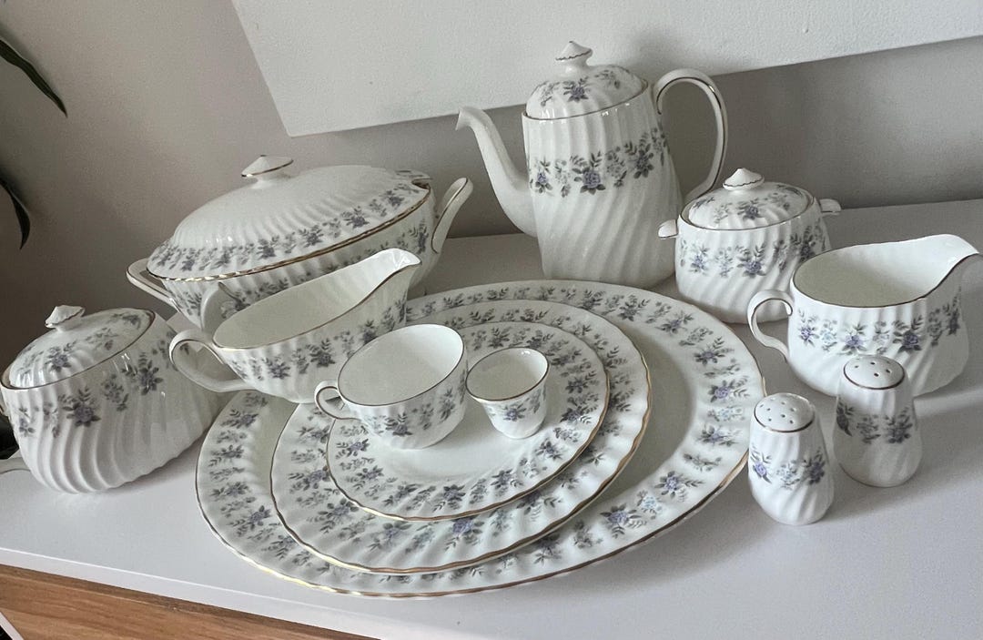 Vintage Milton Fine Bone China | Alpine Spring | Serving Dishes ...