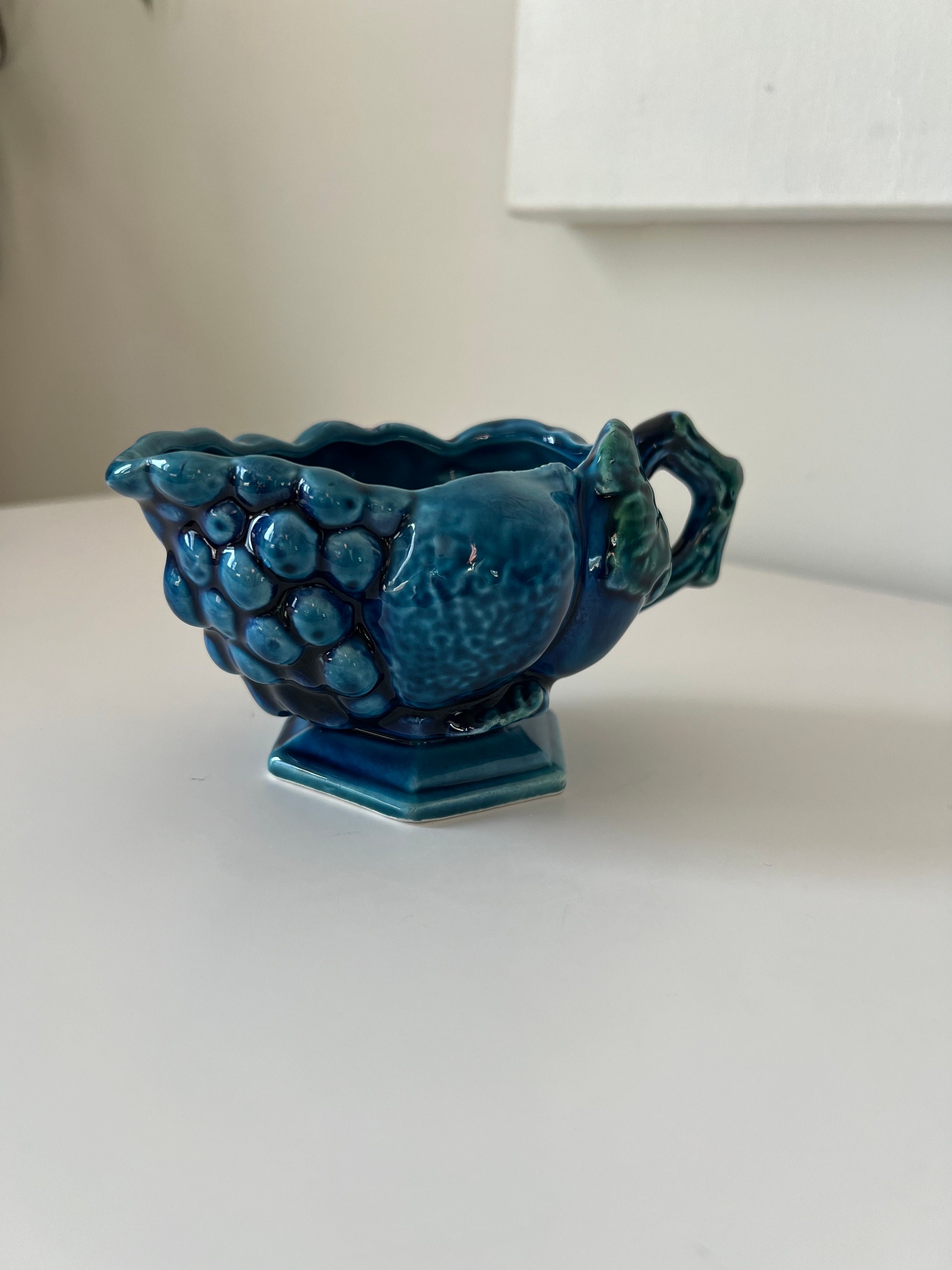 Vintage Inarco Blue Fruit Gravy Bowl - Etsy