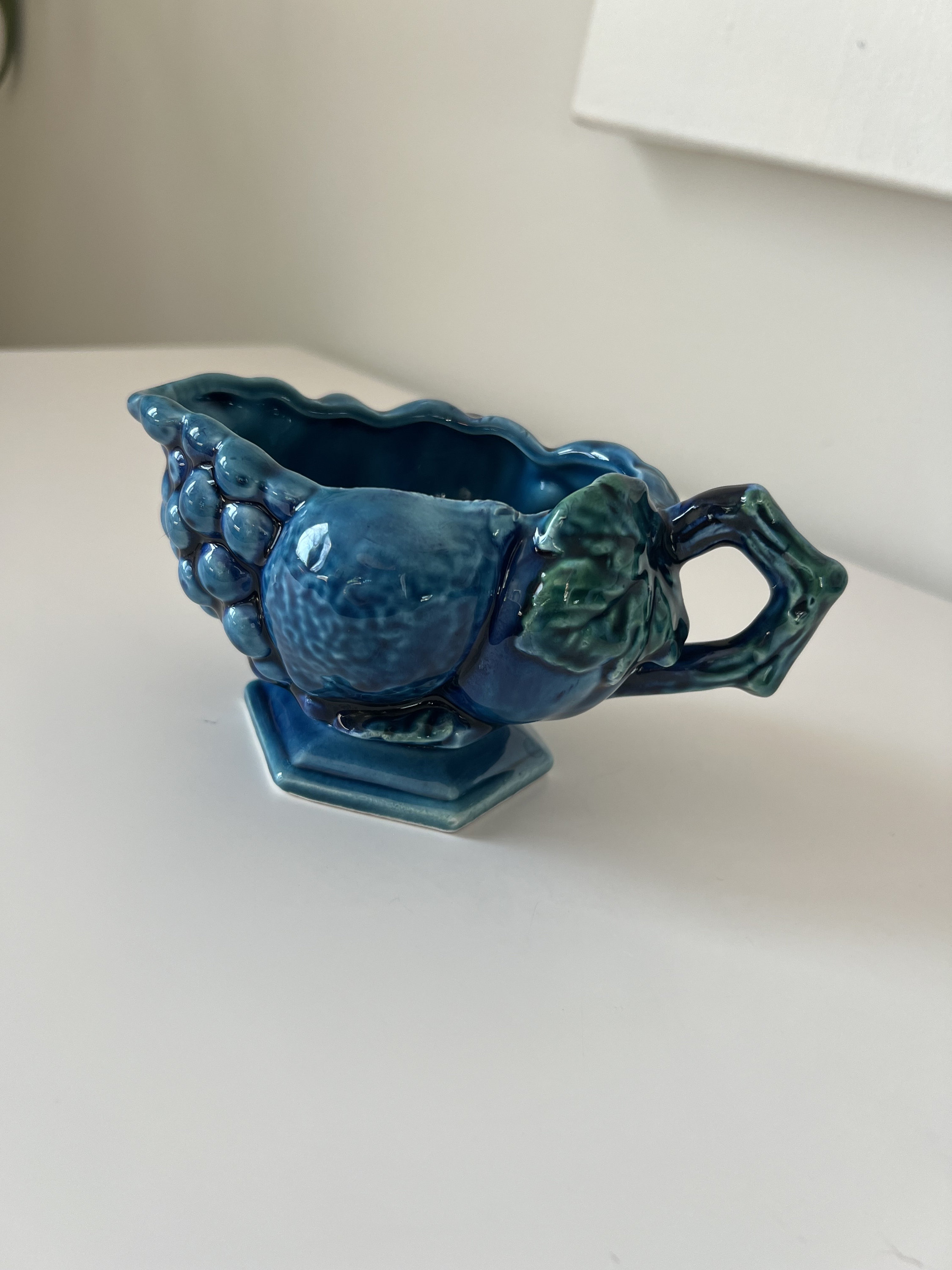 Vintage Inarco Blue Fruit Gravy Bowl - Etsy