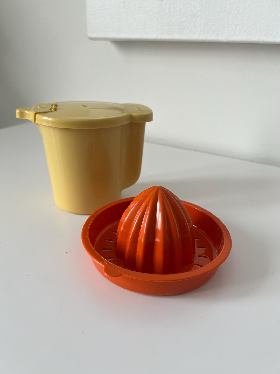 Rare Vintage Tupperware Combo | Harvest Gold Creamer #574-12 and Orange ...