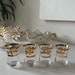 Vintage Gold Gilded Hand Painted Shot Glasses Set of 4 | Collectible ...