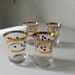 Vintage Gold Gilded Hand Painted Shot Glasses Set of 4 | Collectible ...