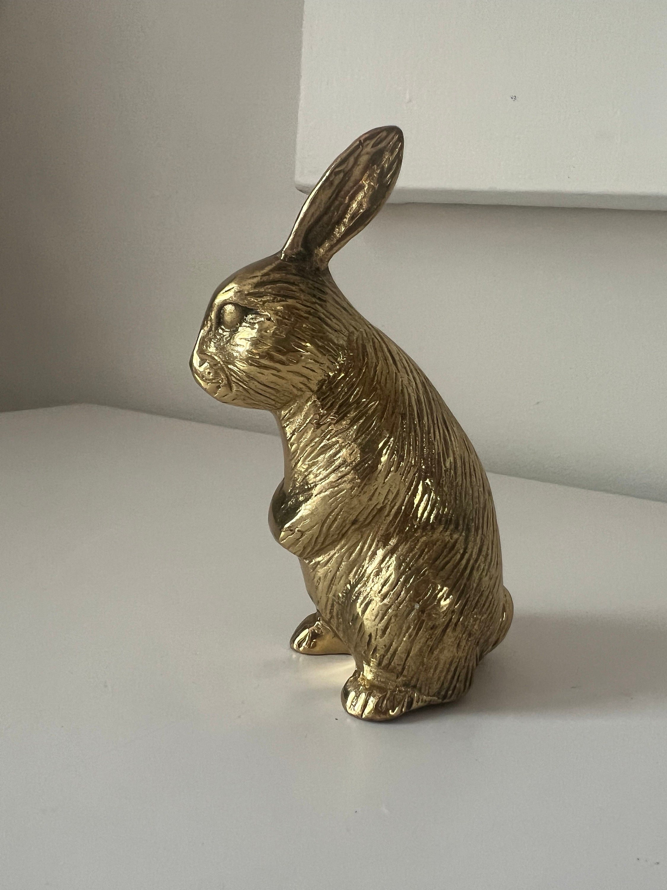 Vintage Brass Bunny Rabbit - Etsy