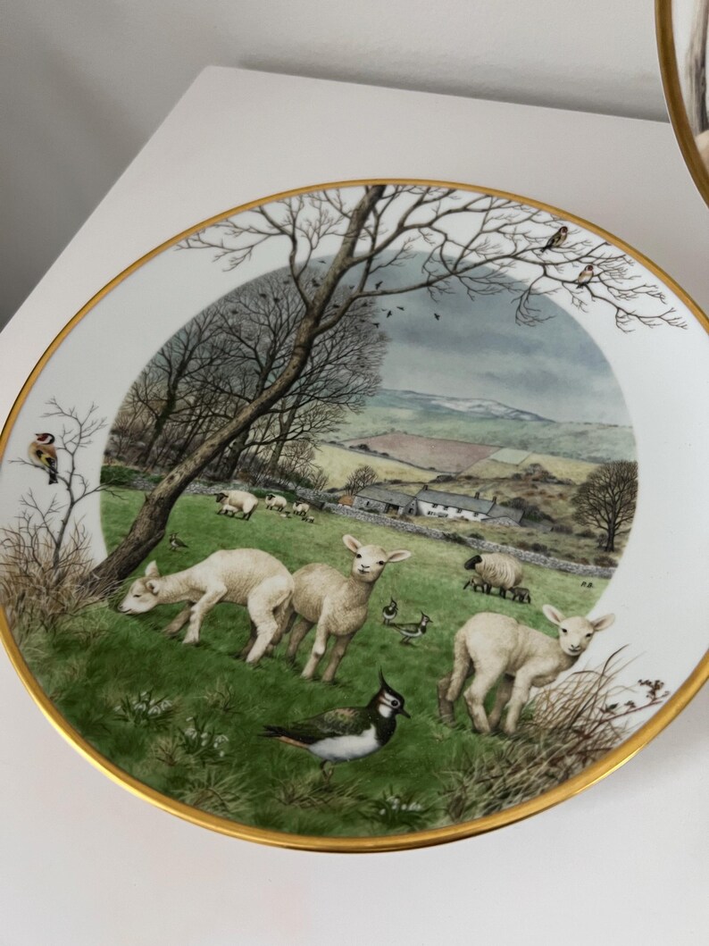 Vintage 20th Century Royal Worcester Porcelain Plates Commissioned by ...