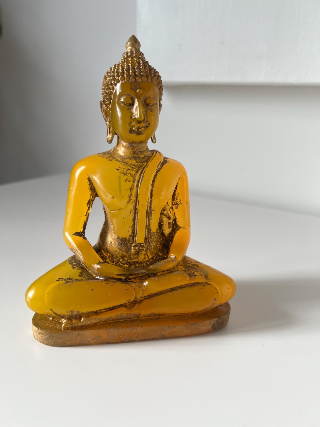 Vintage China Antique Collection Coloured Glaze Color Painting Buddha ...
