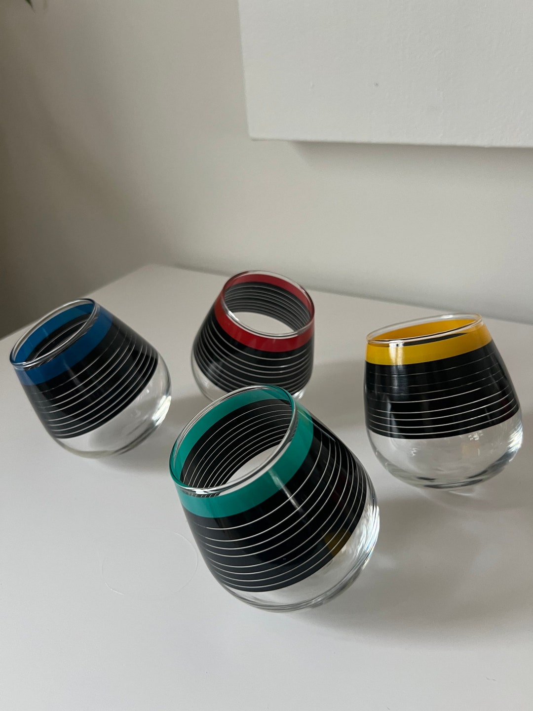 Rocking Records Glasses-set of Four Glasses by Uncommon Goods 3.75”t X ...