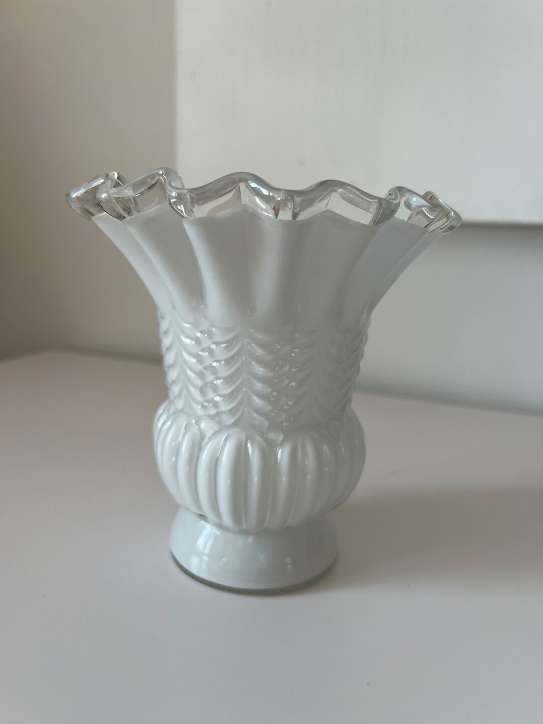 Rare 6 Vintage Silvercrest Milk Glass Vase - Etsy