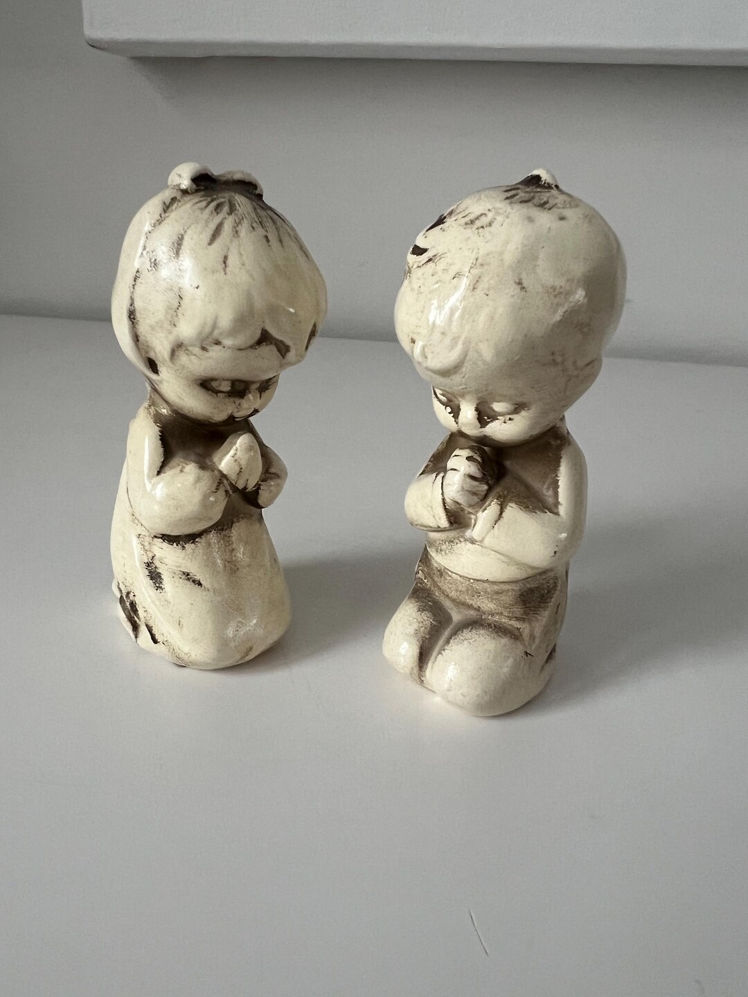 Children Figurines Praying by Wolin Japan - Etsy