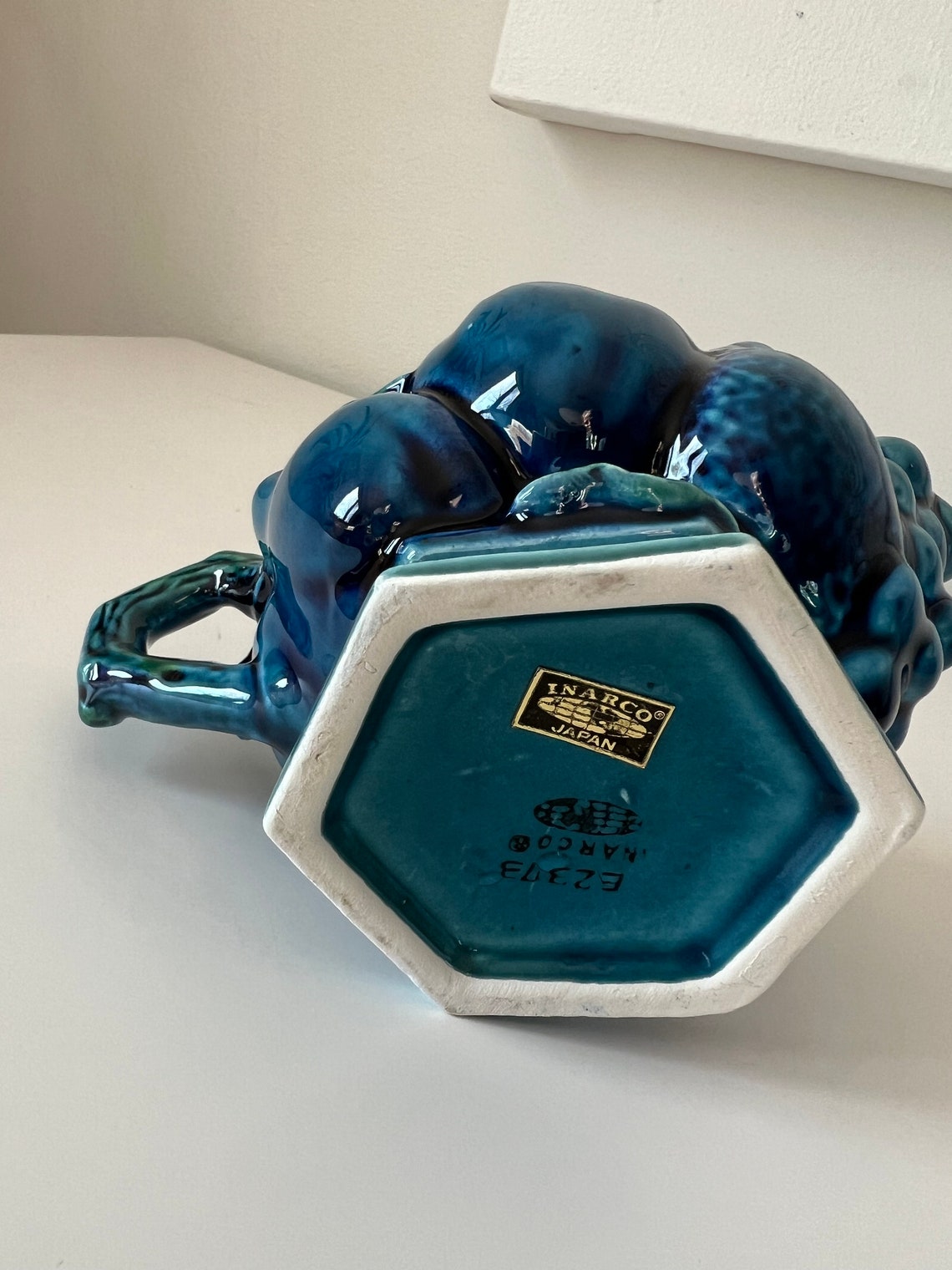 Vintage Inarco Blue Fruit Gravy Bowl - Etsy