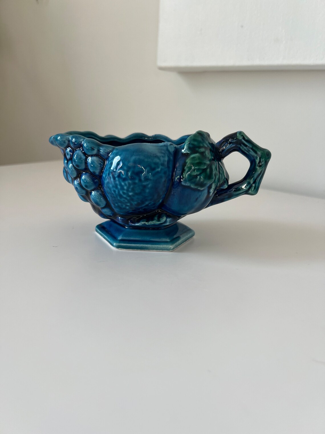 Vintage Inarco Blue Fruit Gravy Bowl - Etsy