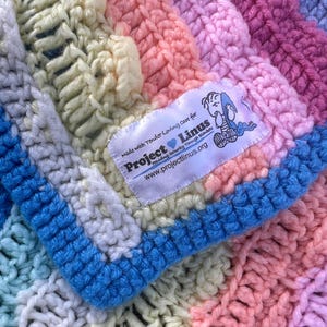 Vintage Project Linus Crochet Granny Blanket Baby Blanket - Etsy