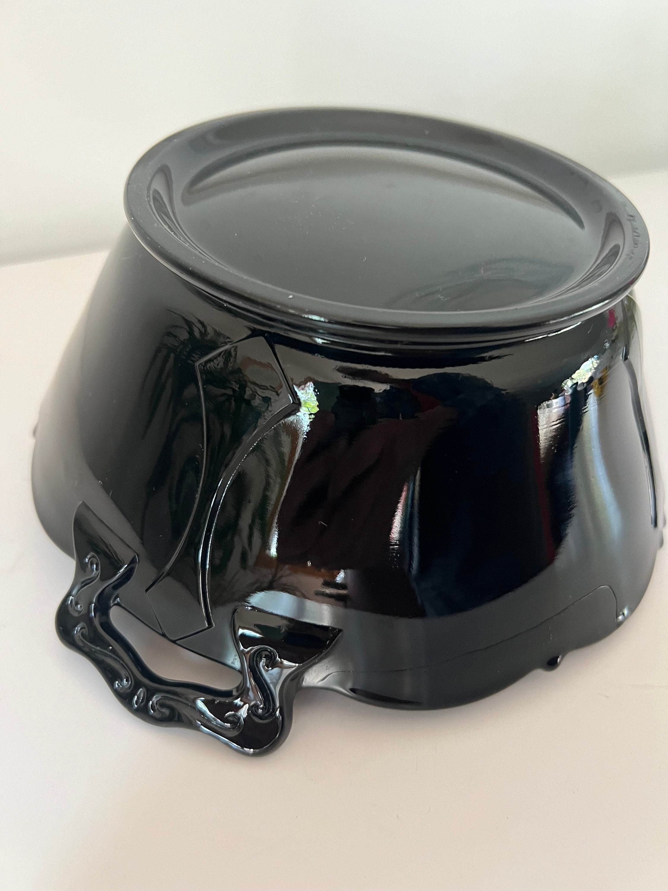 Stunning Vintage 1930s LE SMITH GLASS Mt.pleasant Black Amethyst Double ...