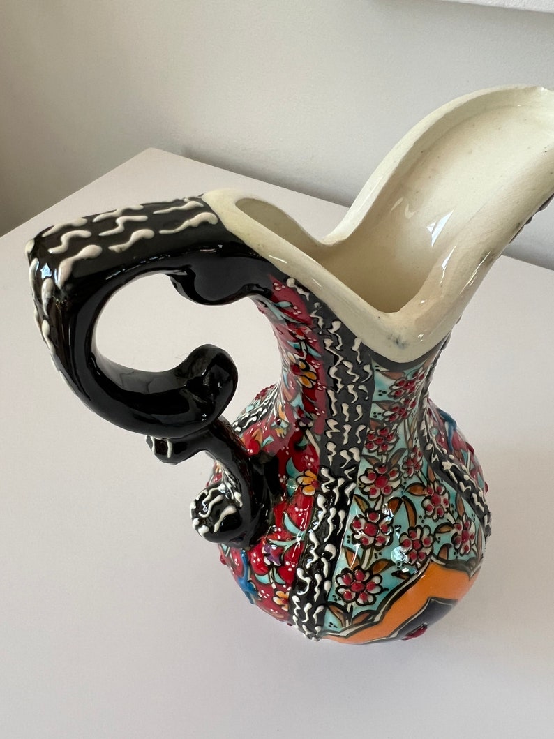 Handmade Turkish Ceramic Pitcher Vase Decorative Ceramic Pitcher ...