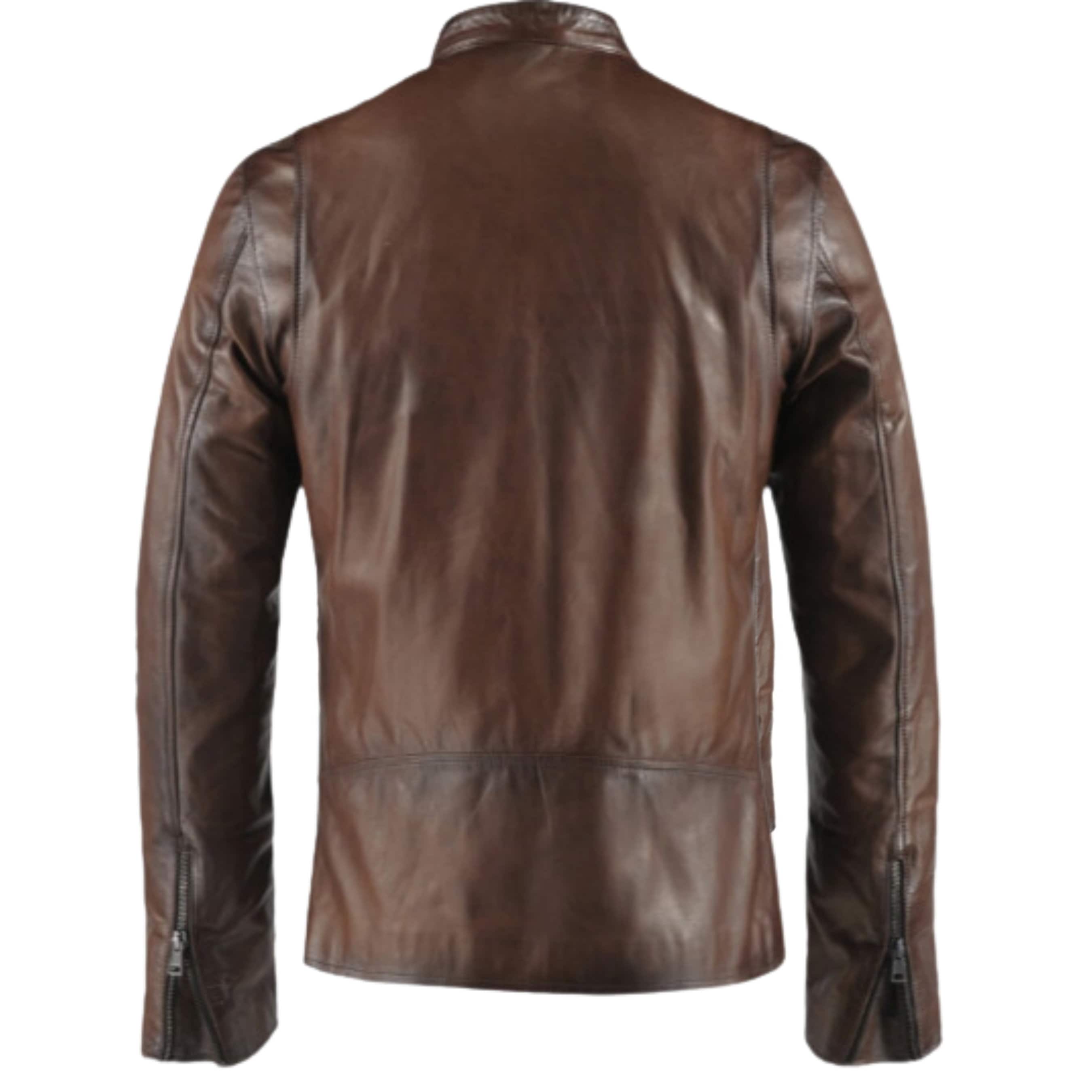 Men's Leather Jacket Racing Bomber Quilted Varsity Custom Motorcycle ...