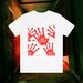 Creepy Blood-stained Handprints Tee Unisex Jersey Short Sleeve Tee ...