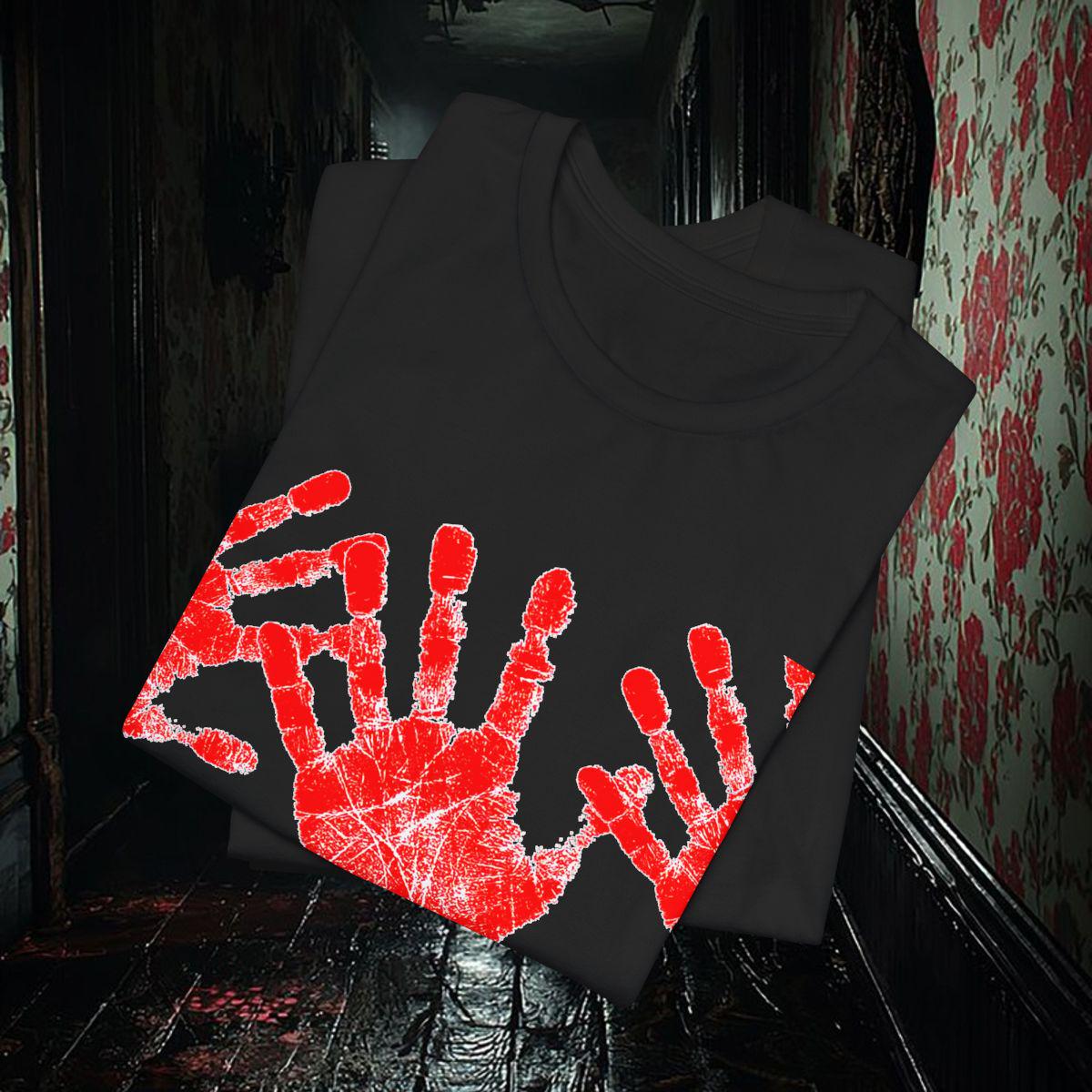 Creepy Blood-stained Handprints Tee Unisex Jersey Short Sleeve Tee ...