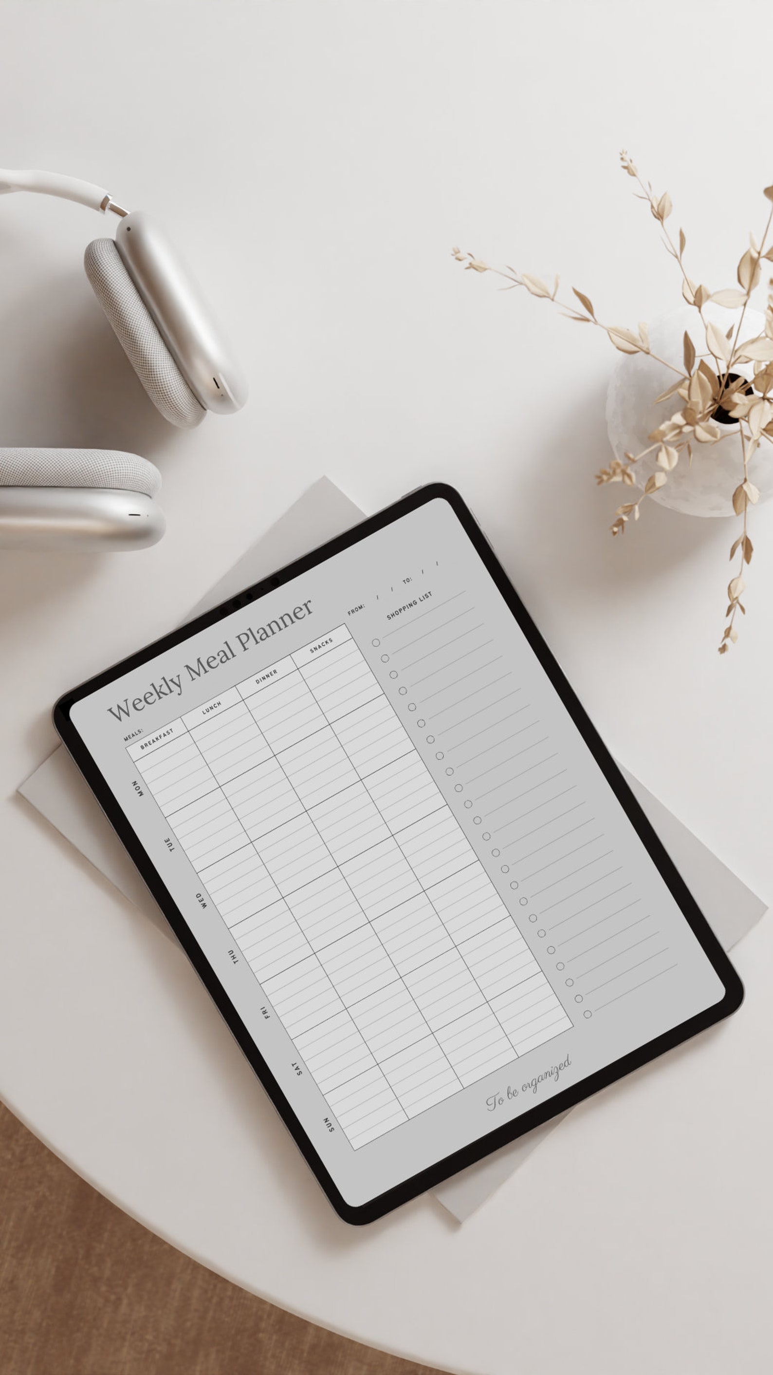 Weekly Meal Planner Printable for Friends With Grocery List From Monday ...