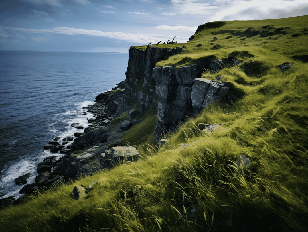Cliff Top Landscape - Etsy