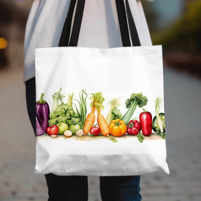 Vegetable Tote Bag - Etsy