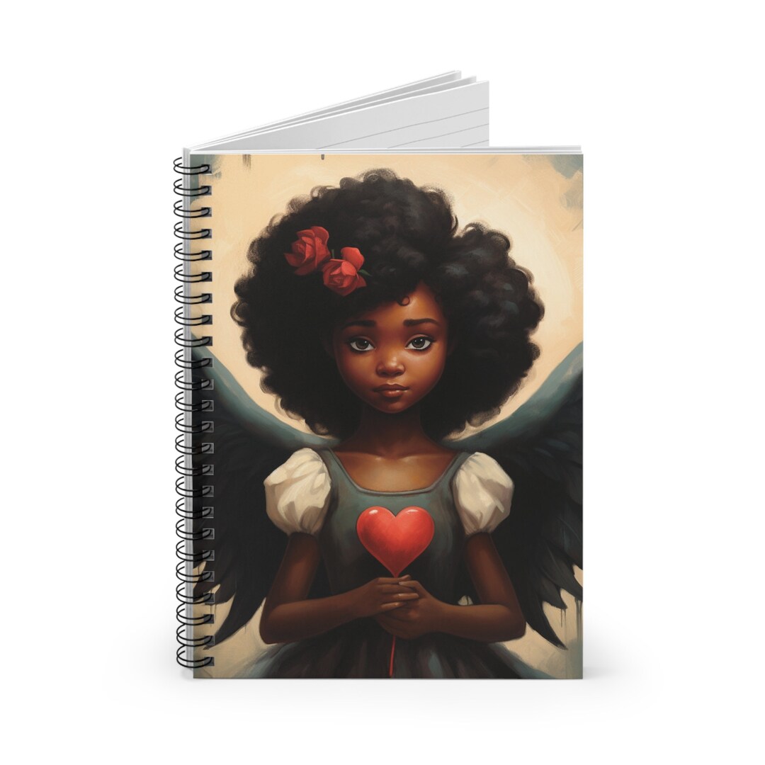 Angel Love Spiral Notebook Ruled Line Angel Spiral Heart Notebook Angel ...