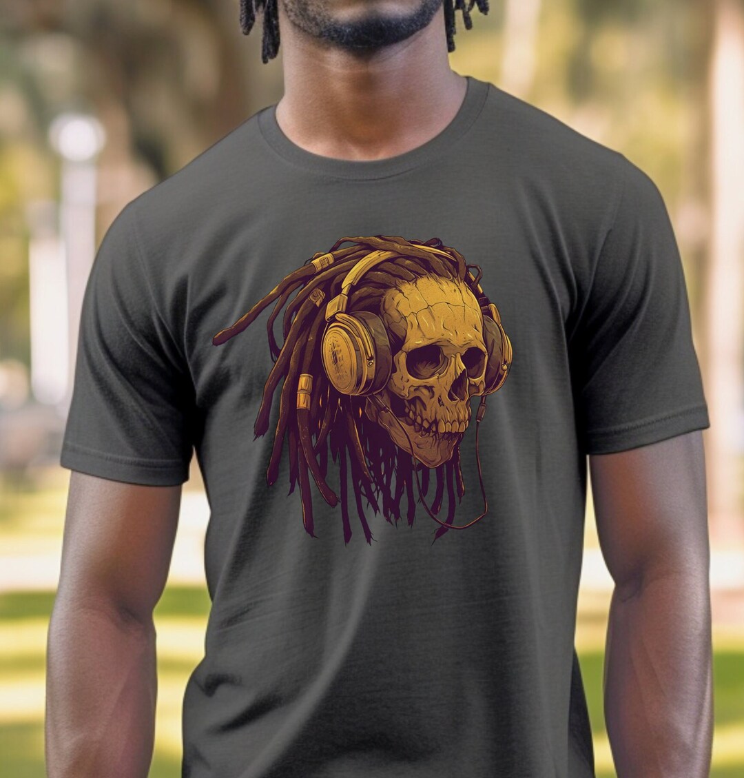 Reggae Skull Unisex Jersey Short Sleeve Tee Reggae T-shirt Skull T ...