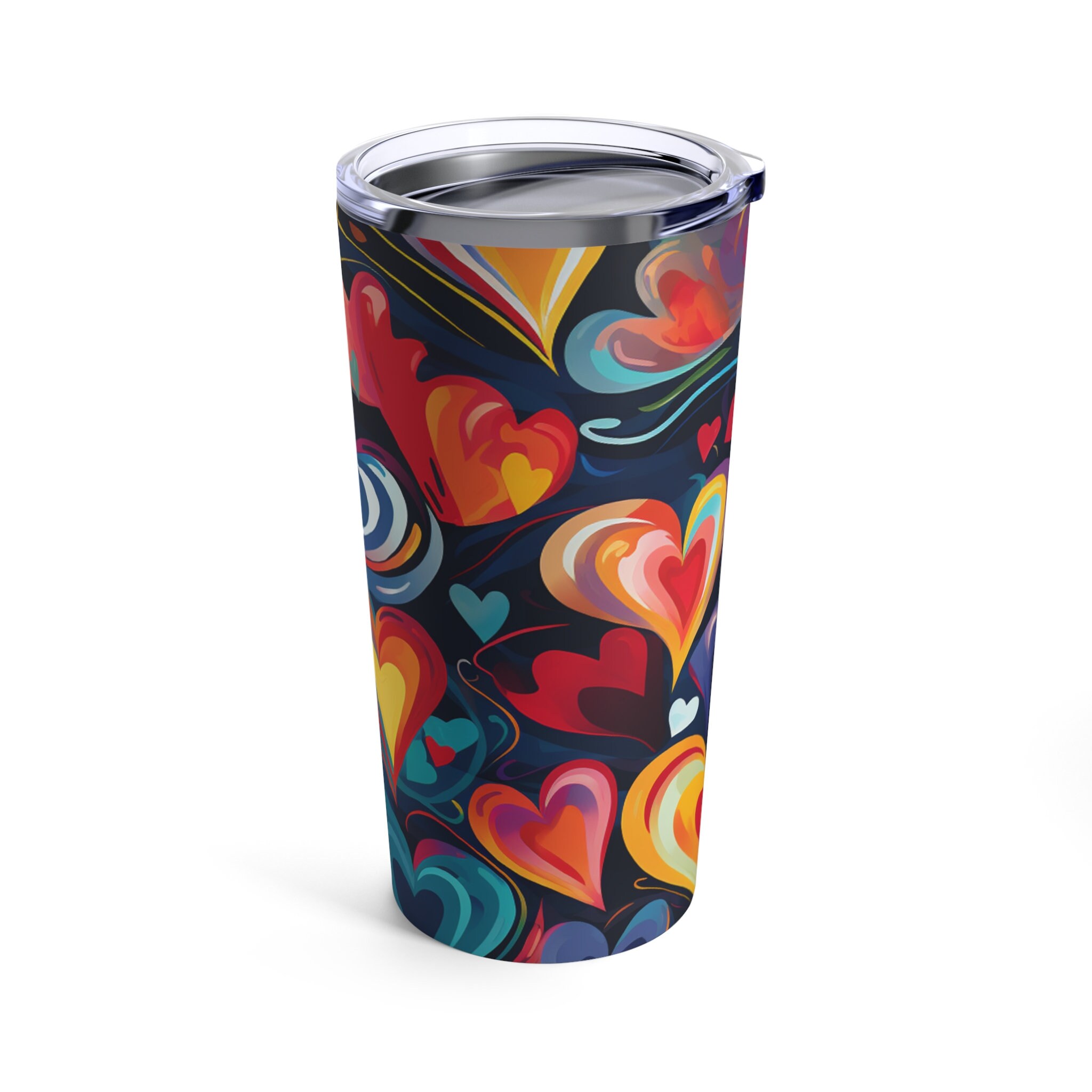 Hearts Tumbler 20oz Heart Tumbler Love Drinkware Love Gift Hearts Gift ...